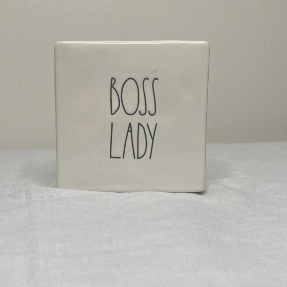 Rae Dunn | Accents | Rae Dunn White Boss Lady Ceramic Pottery Piece ...